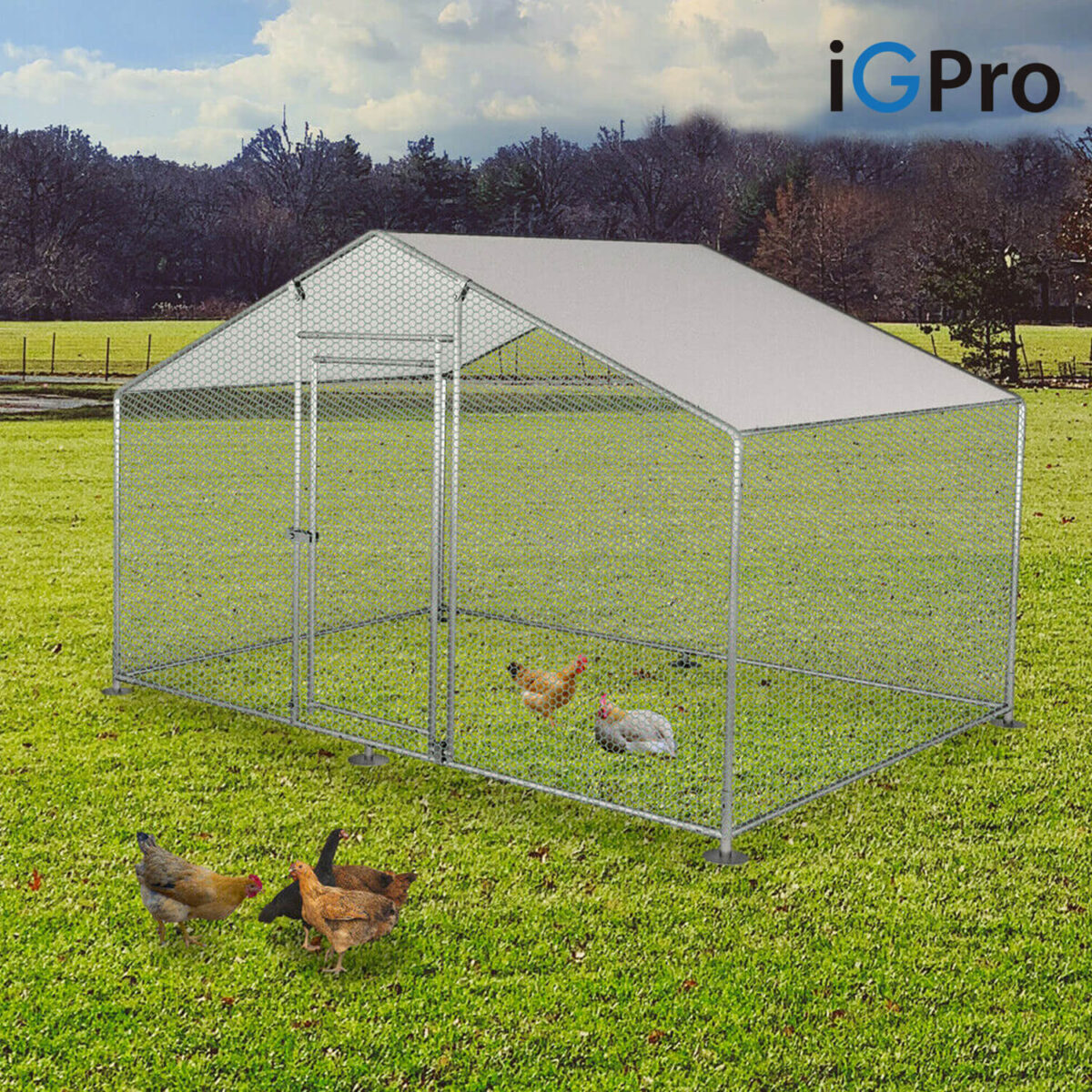 Canil para Perros c/techo 2.3x2.3 mts - iGpro