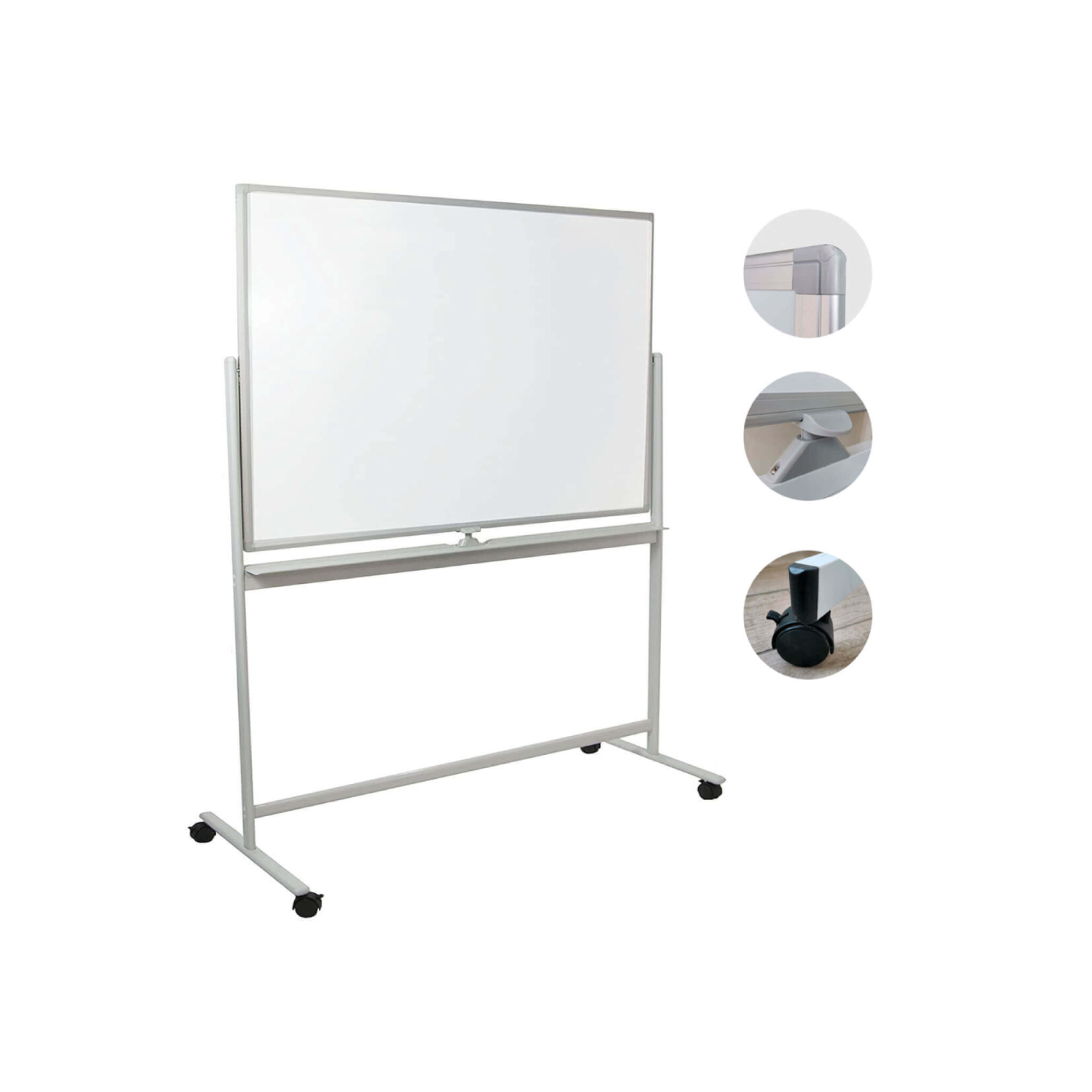 Pizarra Classic Movil Doble Cara 90x120cm