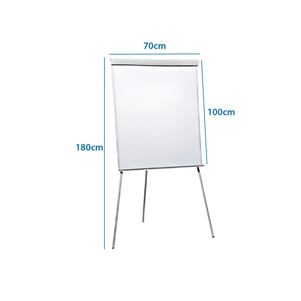 Pizarra Magnética Atril con Papelografo Blanco 70x100cm